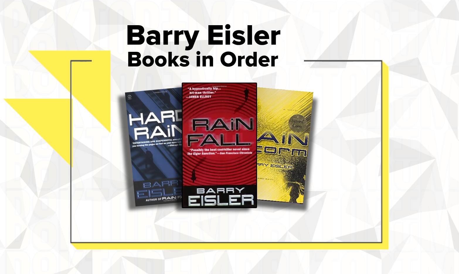 Barry Eisler Books in Order (The Ultimate Guide)