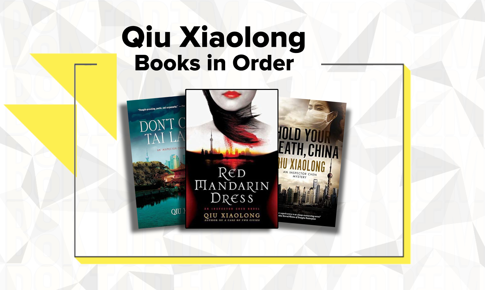 Qiu Xiaolong Books in Order (The Ultimate Guide) | Booktorium