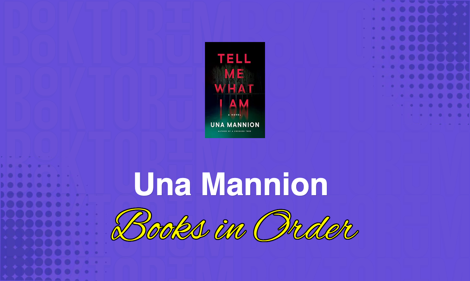 Una Mannion Books in Order (The Ultimate Guide)