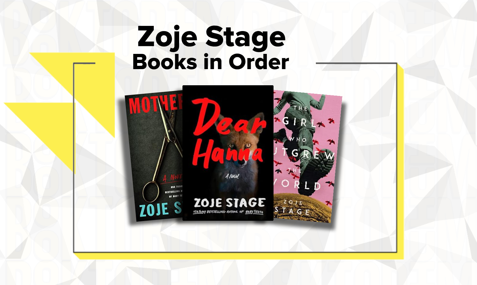 Zoje Stage Books in Order (The Ultimate Guide) | Booktorium