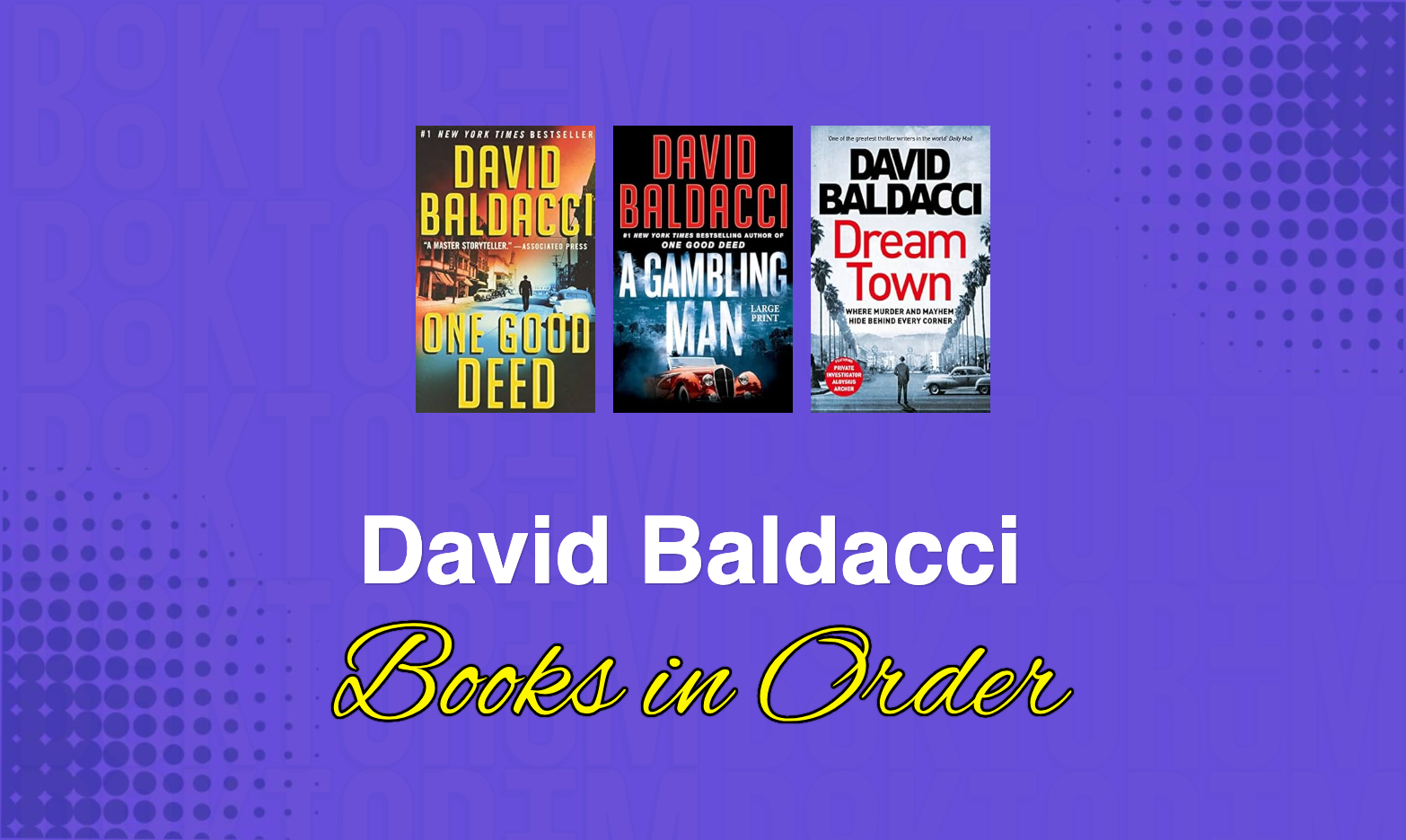 David Baldacci Books in Order