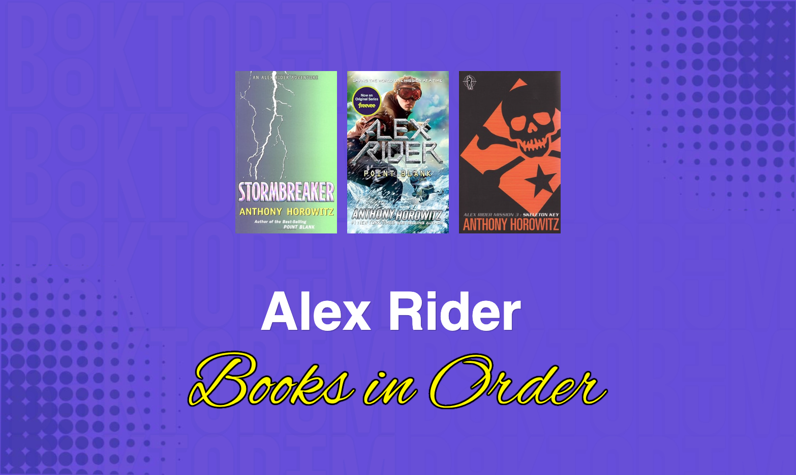 Alex Rider Books in Order