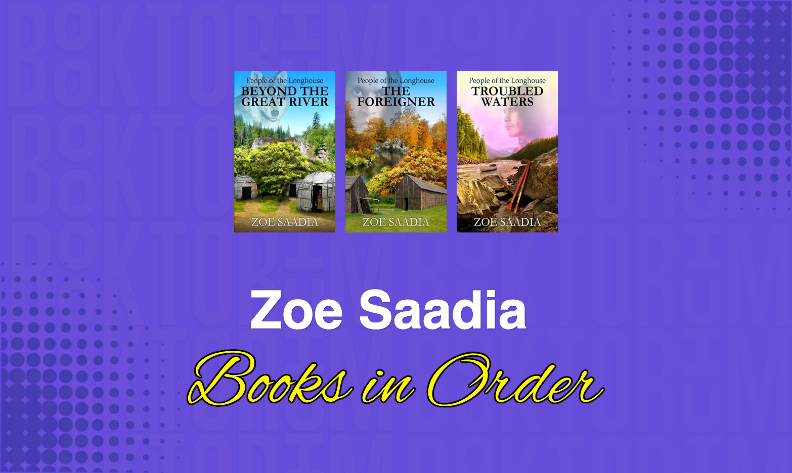 Zoe Saadia Books in Order (The Ultimate Guide)