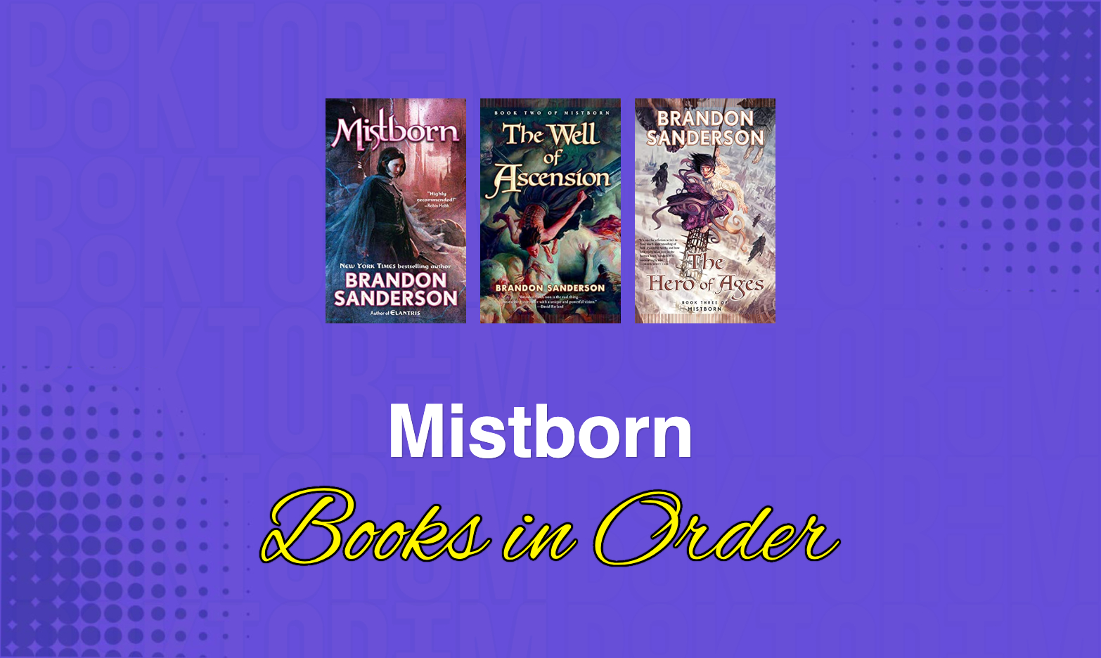 Mistborn Books in Order