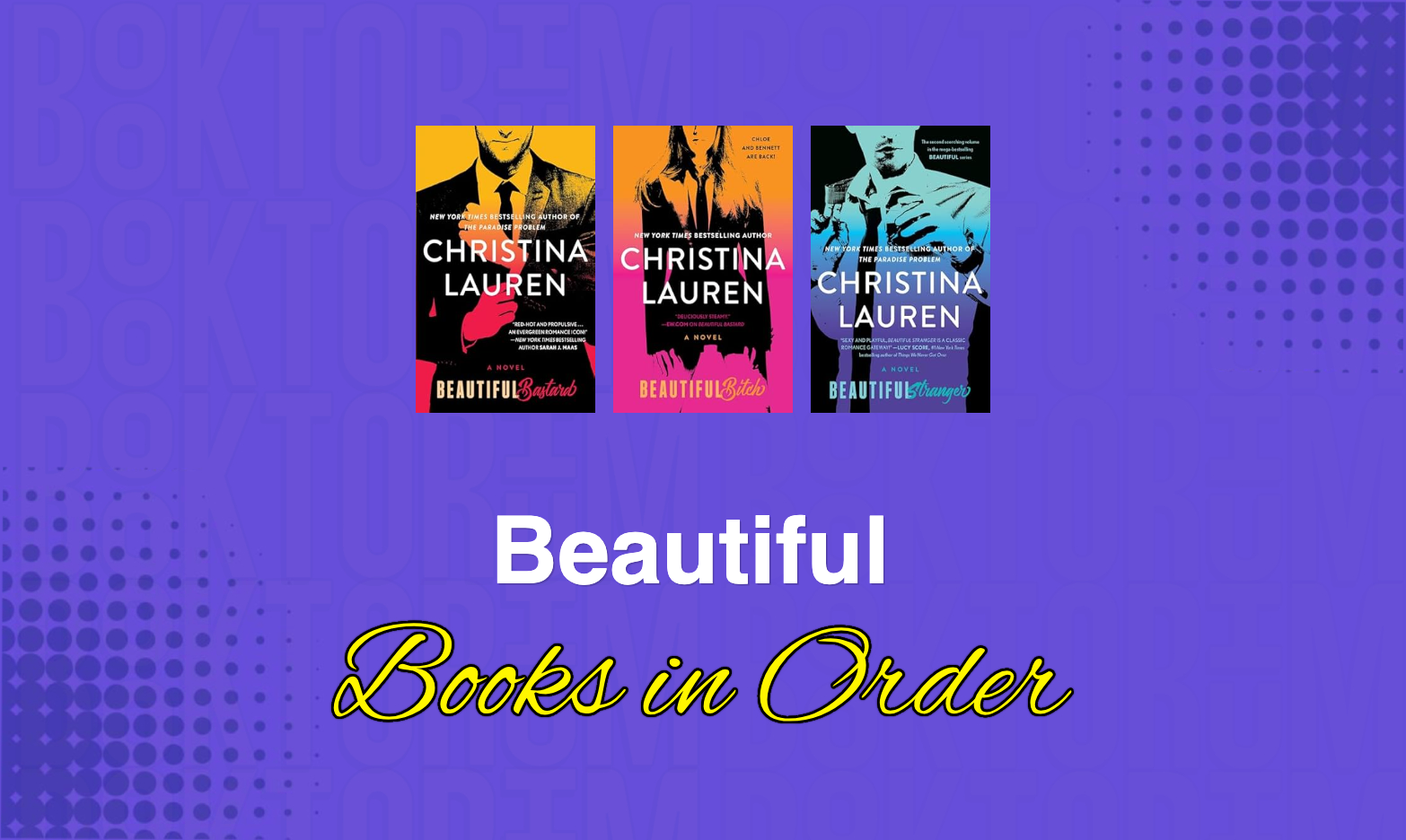 Beautiful Books in Order