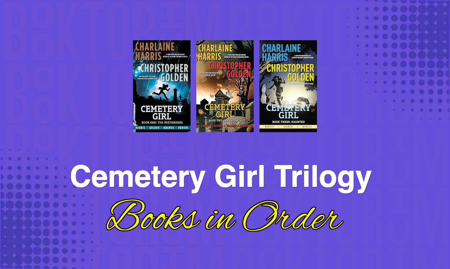 Cemetery Girl Trilogy Books in Order