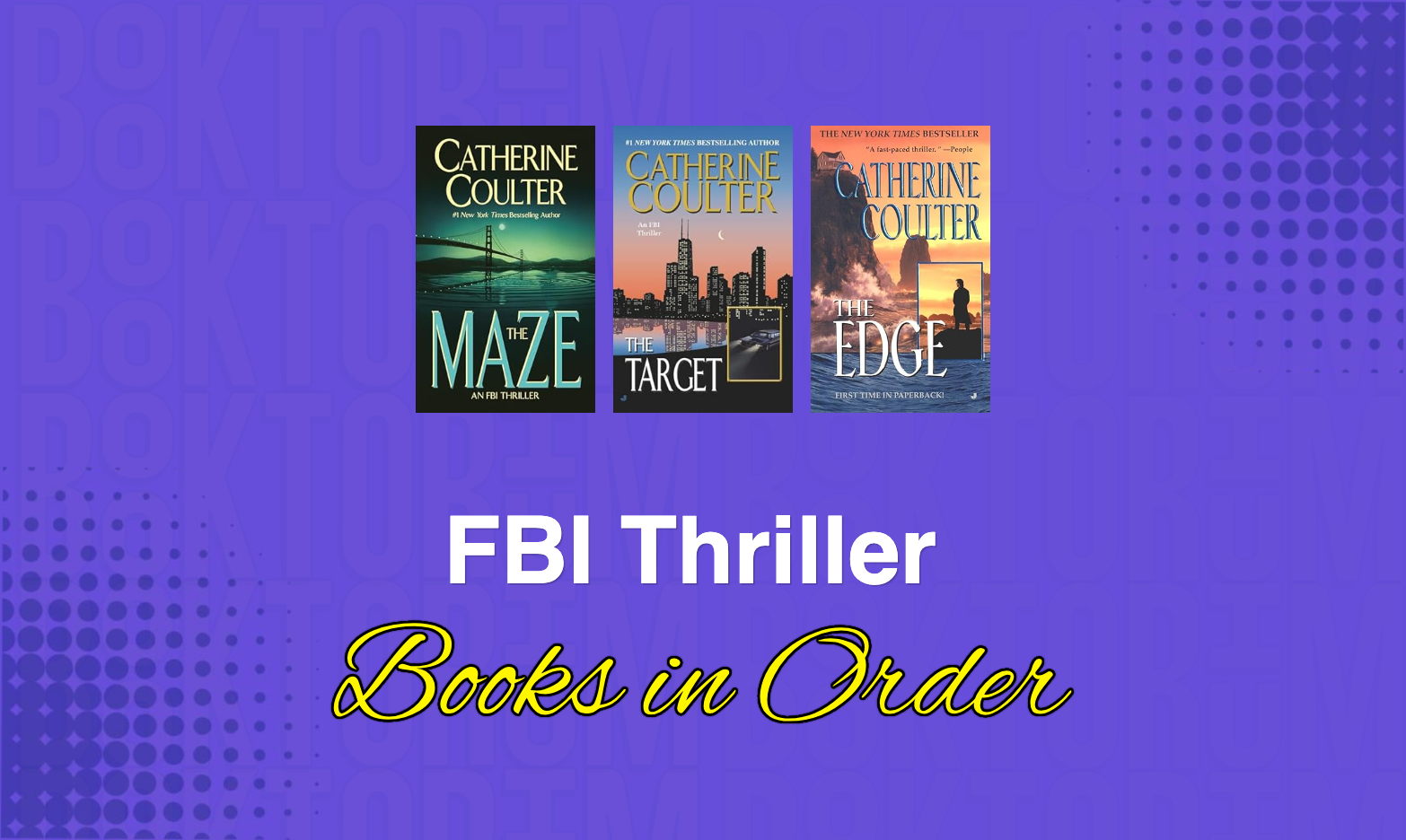 FBI Thriller Books in Order