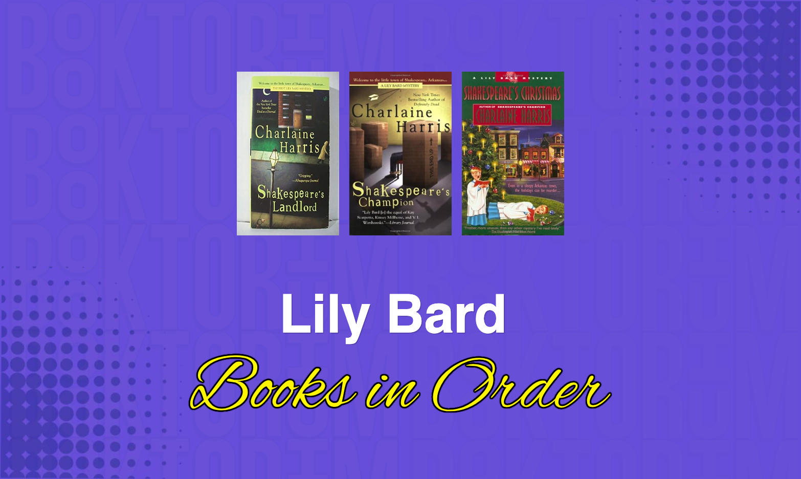 Lily Bard Books in Order