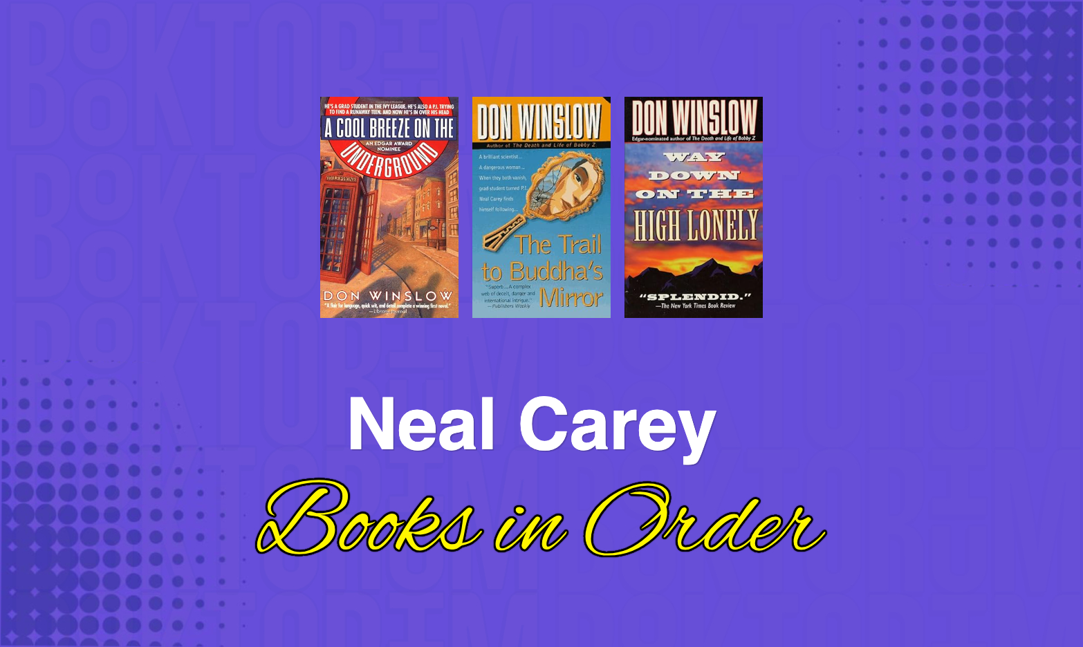 Neal Carey Books in Order