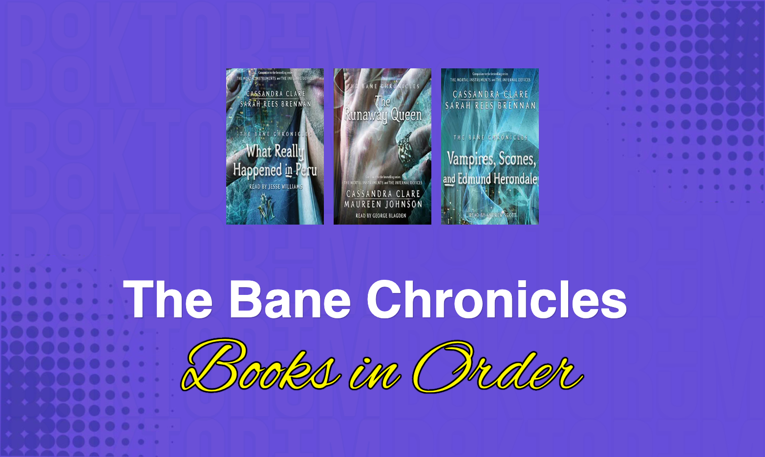 The Bane Chronicles Books in Order