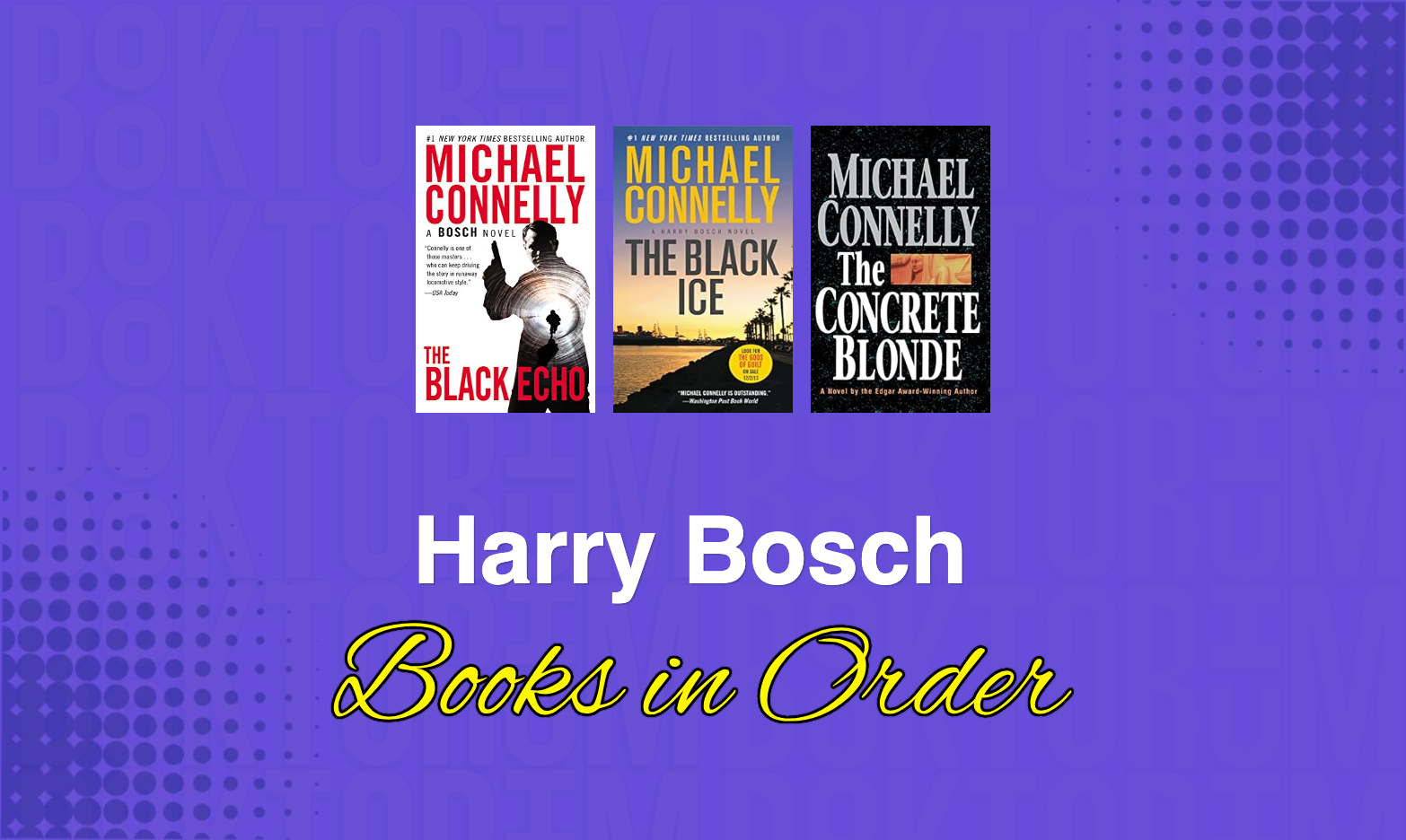 Harry Bosch Books in Order
