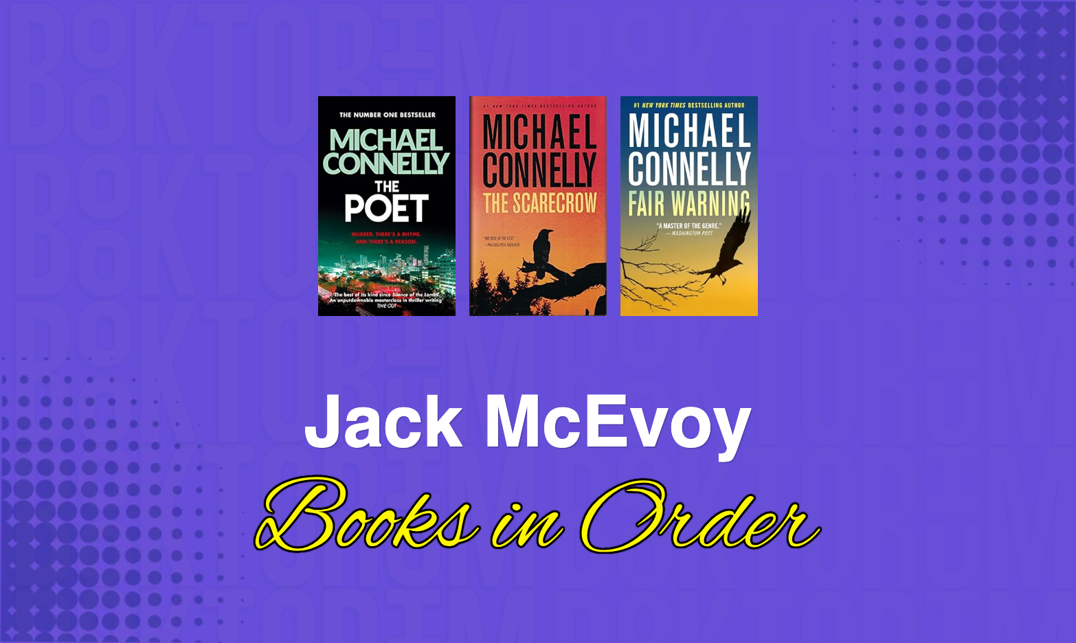 Jack McEvoy Books in Order