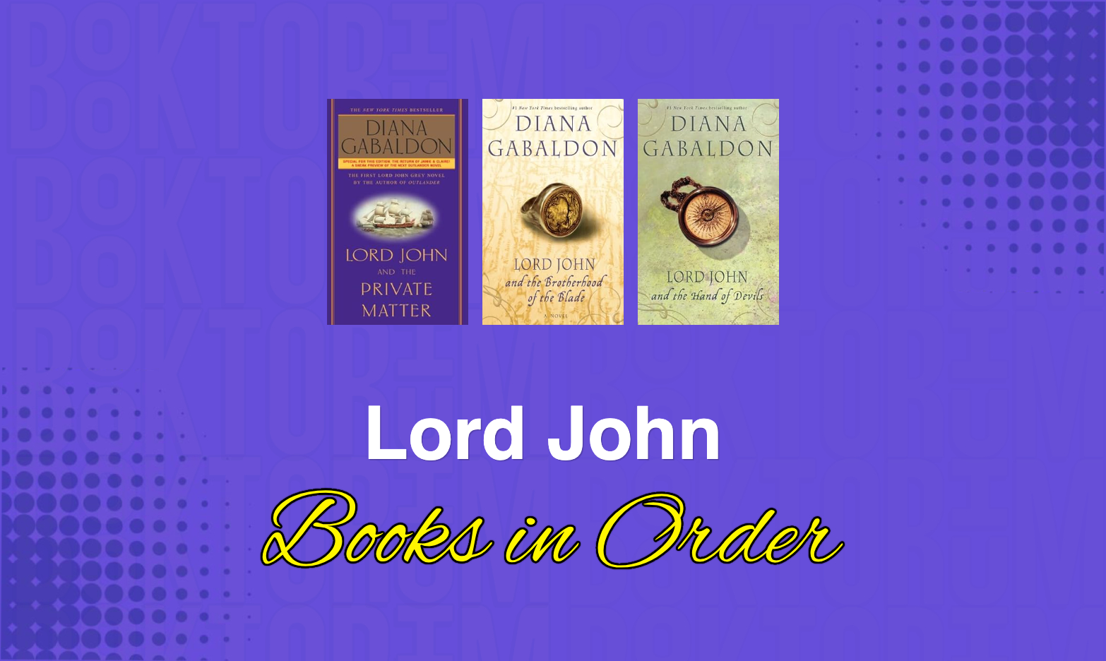 Lord John Books in Order
