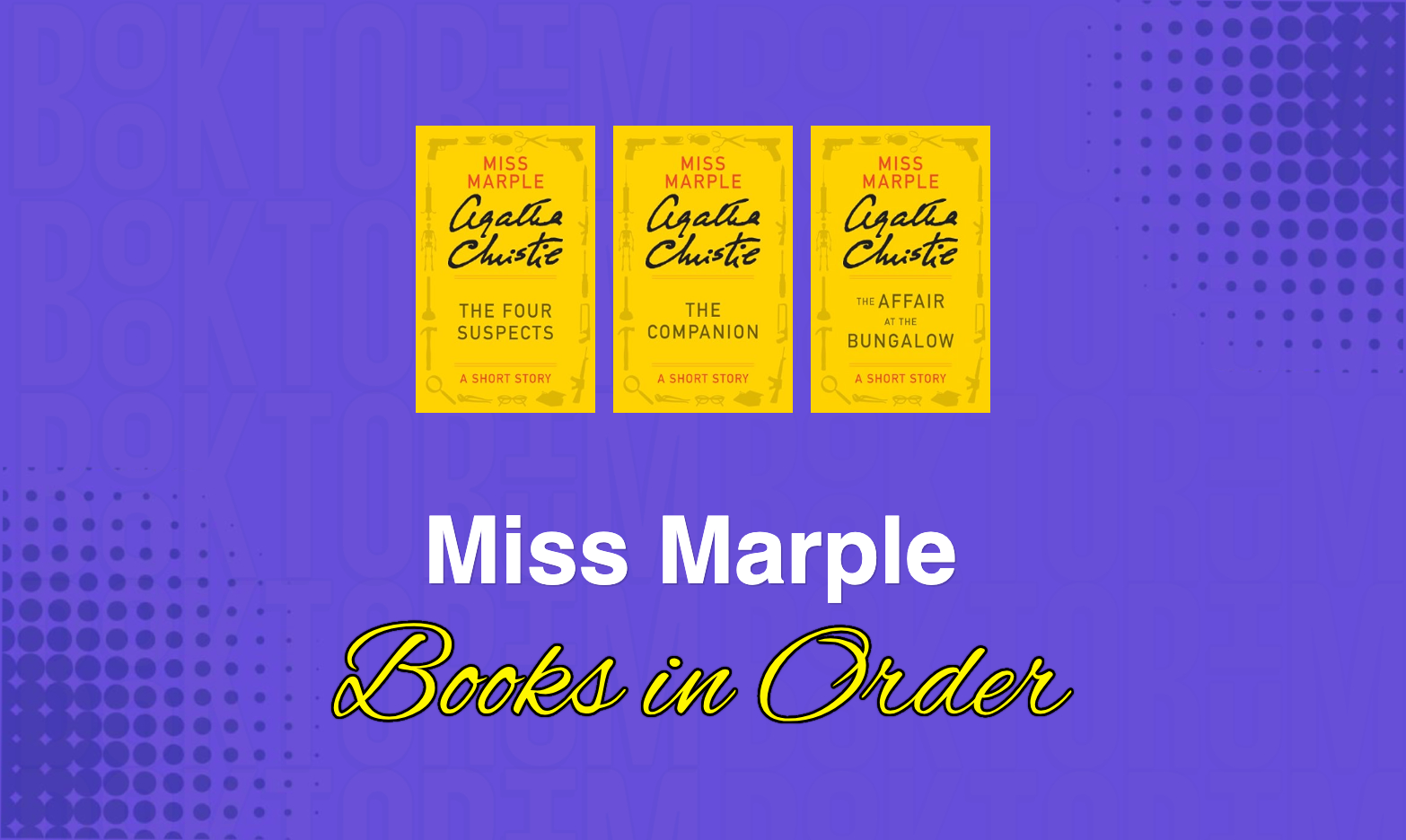 Miss Marple Books in Order