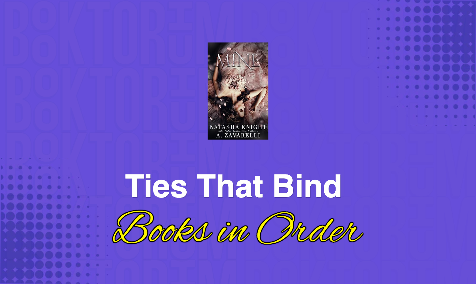 Ties That Bind Books in Order