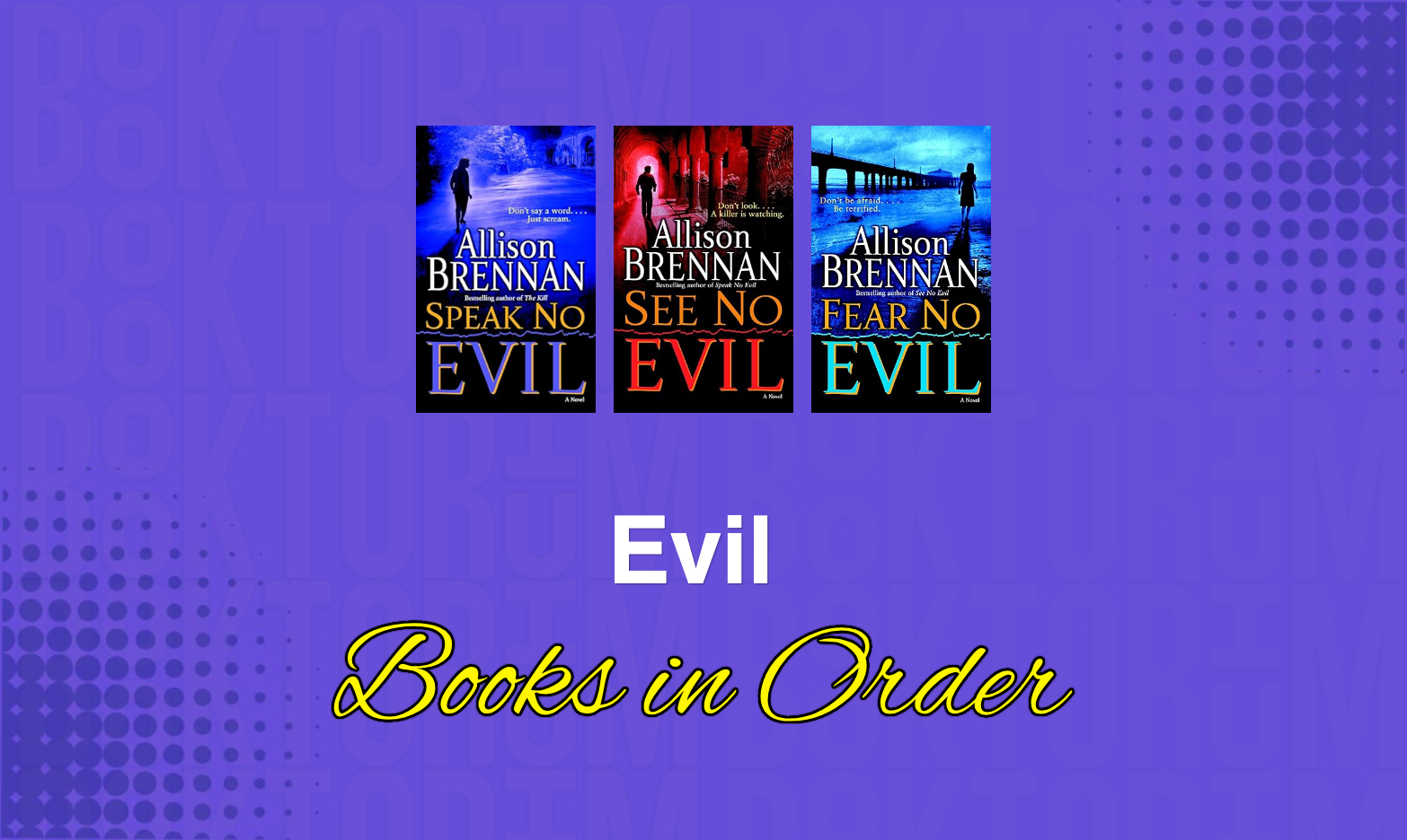 Evil Books in Order