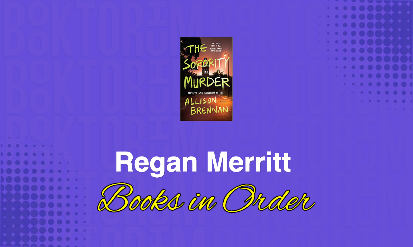Regan Merritt Books in Order