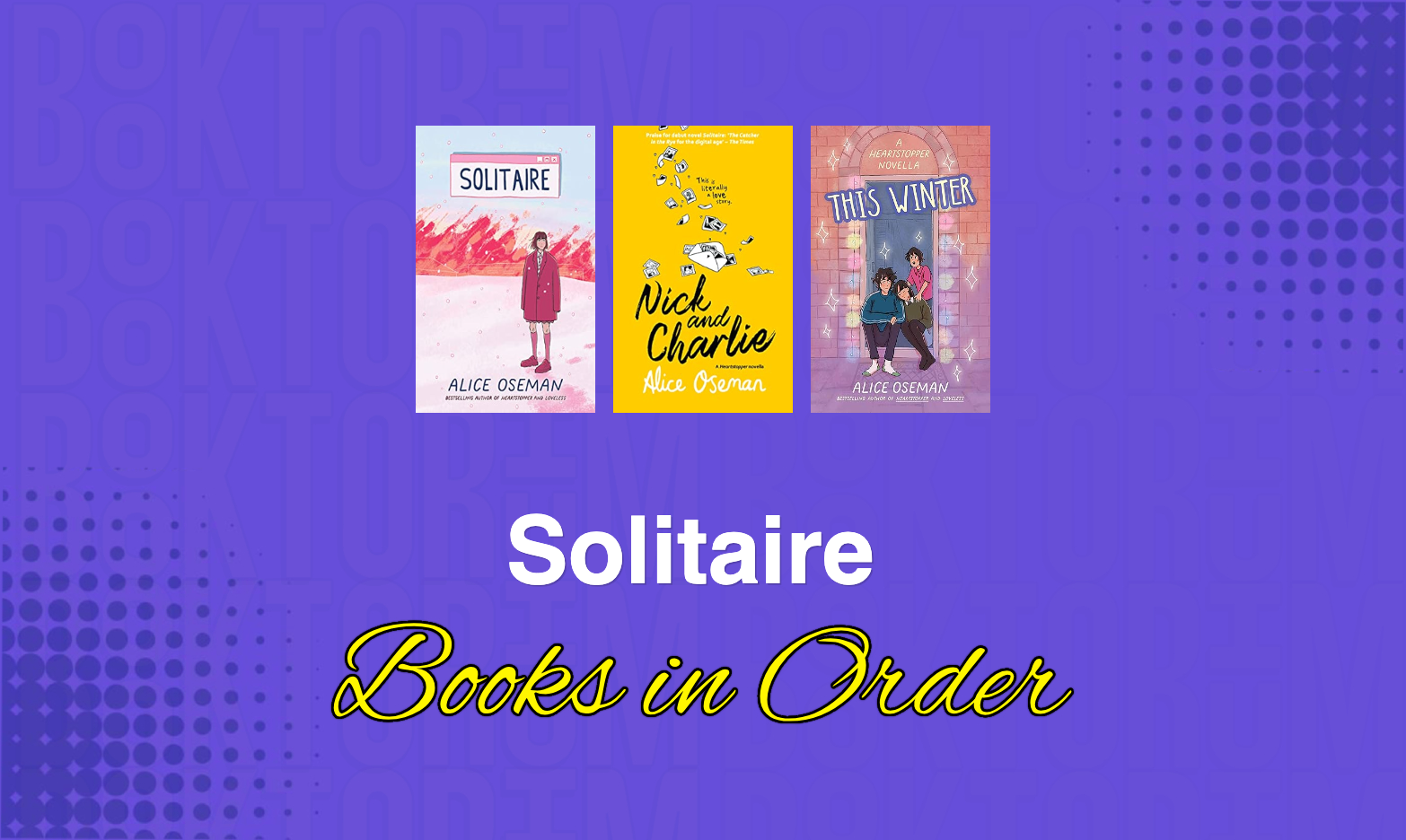 Solitaire Books in Order