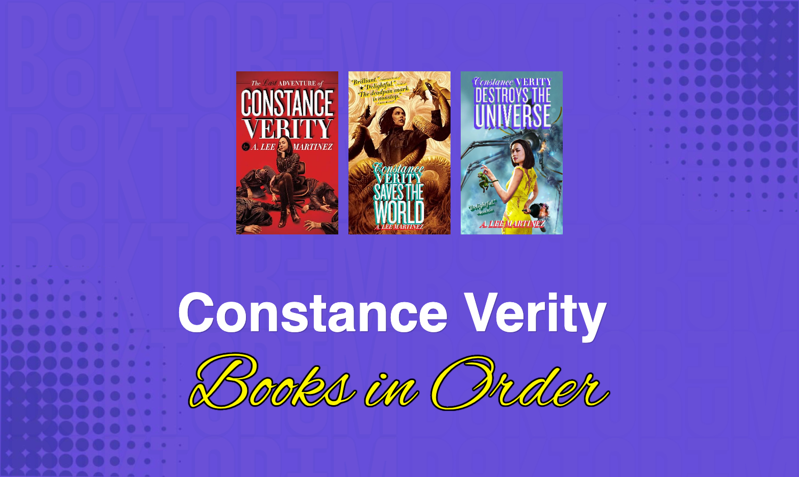 Constance Verity Books in Order